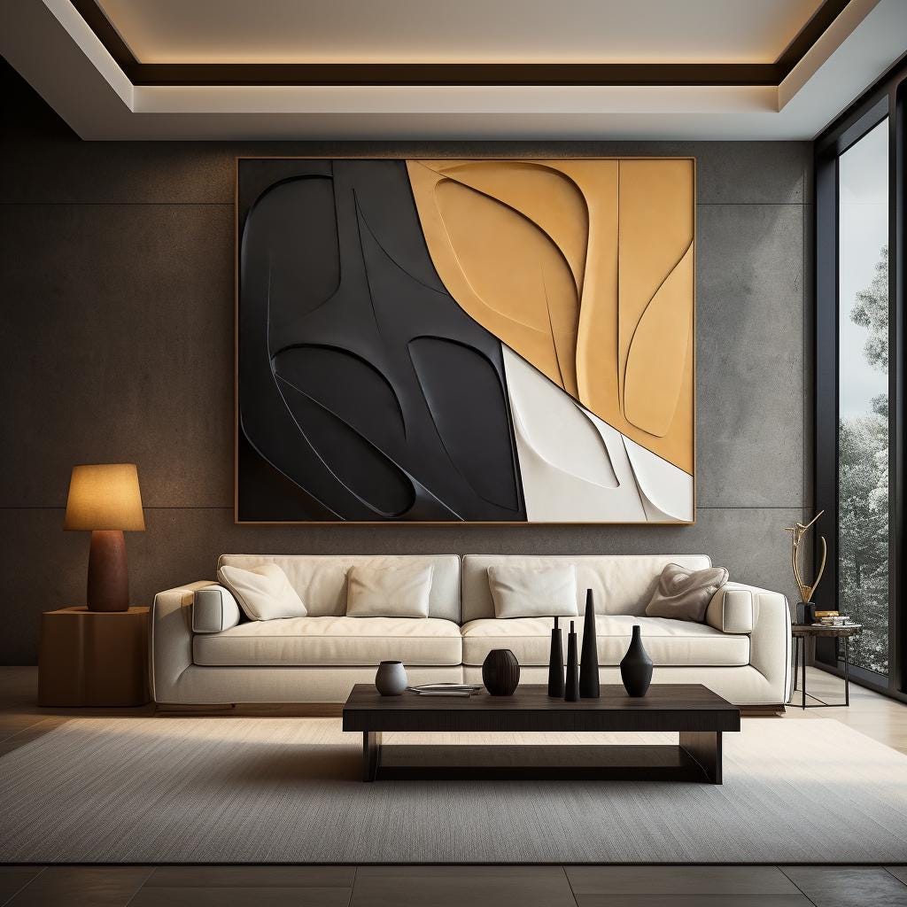 Abstract Layered Wood Carving Wall Art – Contemporary Textured Design ...