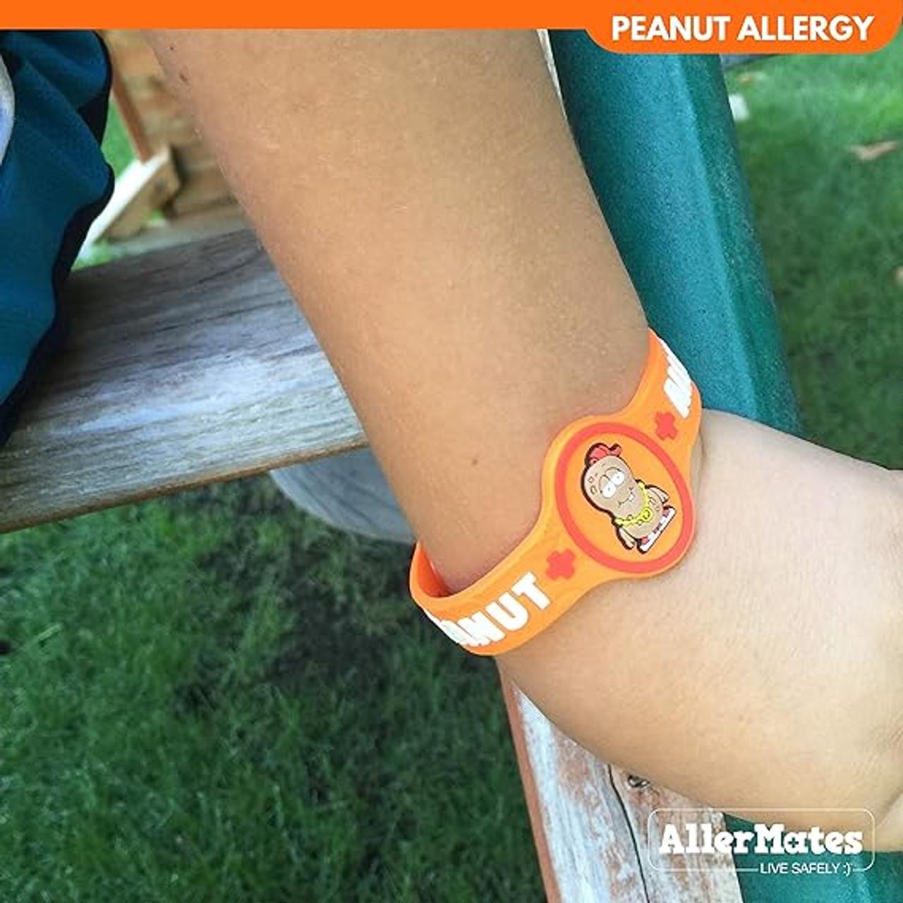 Kids Allergy Alert Bracelet – Medical ID Wristband for Dairy, Shellfish ...