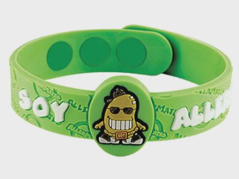 Kids Allergy Alert Bracelet – Medical ID Wristband for Dairy, Shellfish ...
