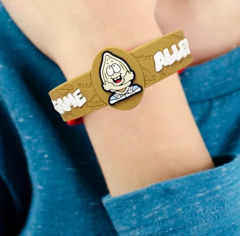 Kids Allergy Alert Bracelet – Medical ID Wristband for Dairy, Shellfish ...