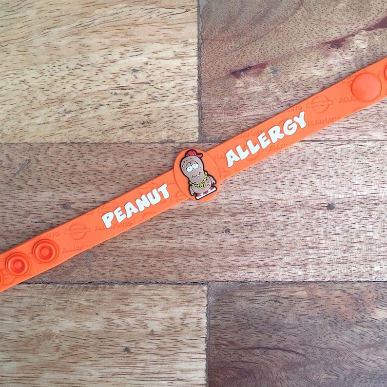 Kids Allergy Alert Bracelet – Medical ID Wristband for Dairy, Shellfish ...