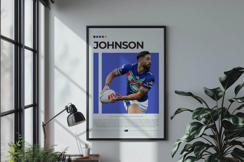 Shaun Johnson NRL New Zealand Warriors - Sports Bedroom Posters ...