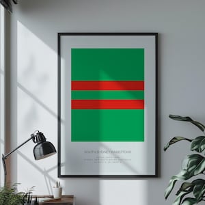 South Sydney Rabbitohs NRL Club Colours - Sports Bedroom Posters ...
