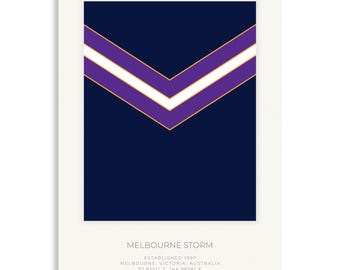 Sydney Roosters NRL Club Colours Sports Bedroom Posters, Minimalist ...