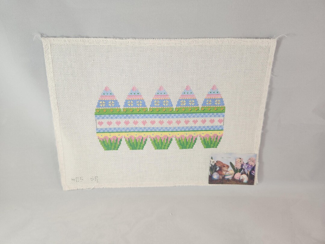 Charming Hand-painted Needlepoint Stand-up Easter Egg Canvas - Etsy