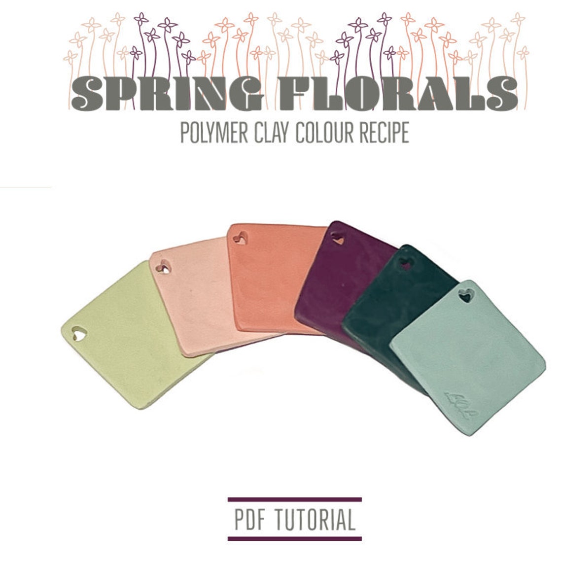 Polymer Clay Colour Recipe Tutorial, Spring Colour Palette Mixing for ...