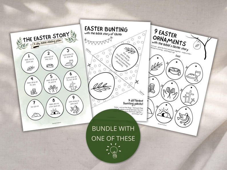 Easter Story Coloring Pages for Kids | Printable Holy Week Preschool ...