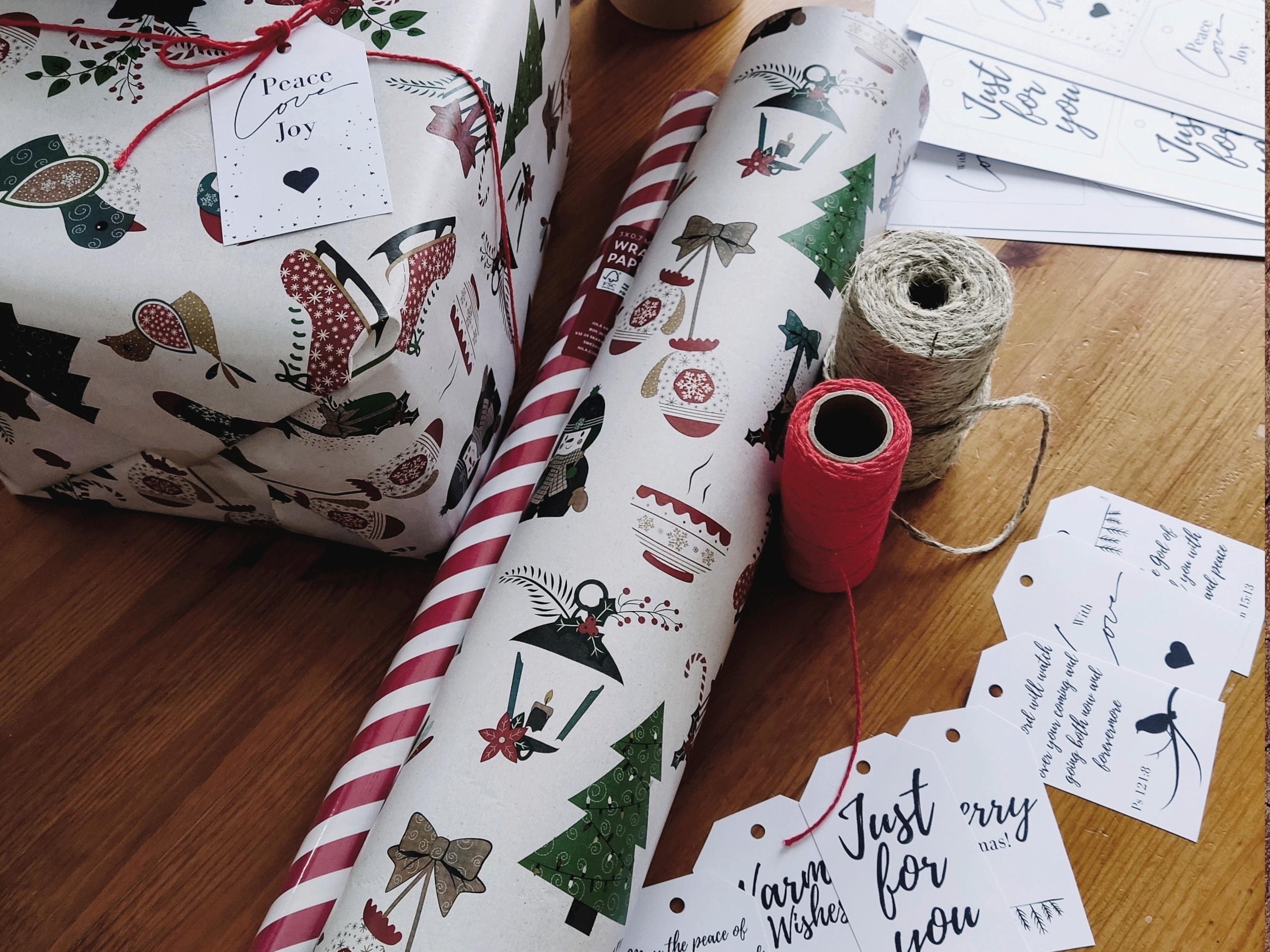 Printable Christmas Gift Tags With Bible Verses and Quotes – Digital ...