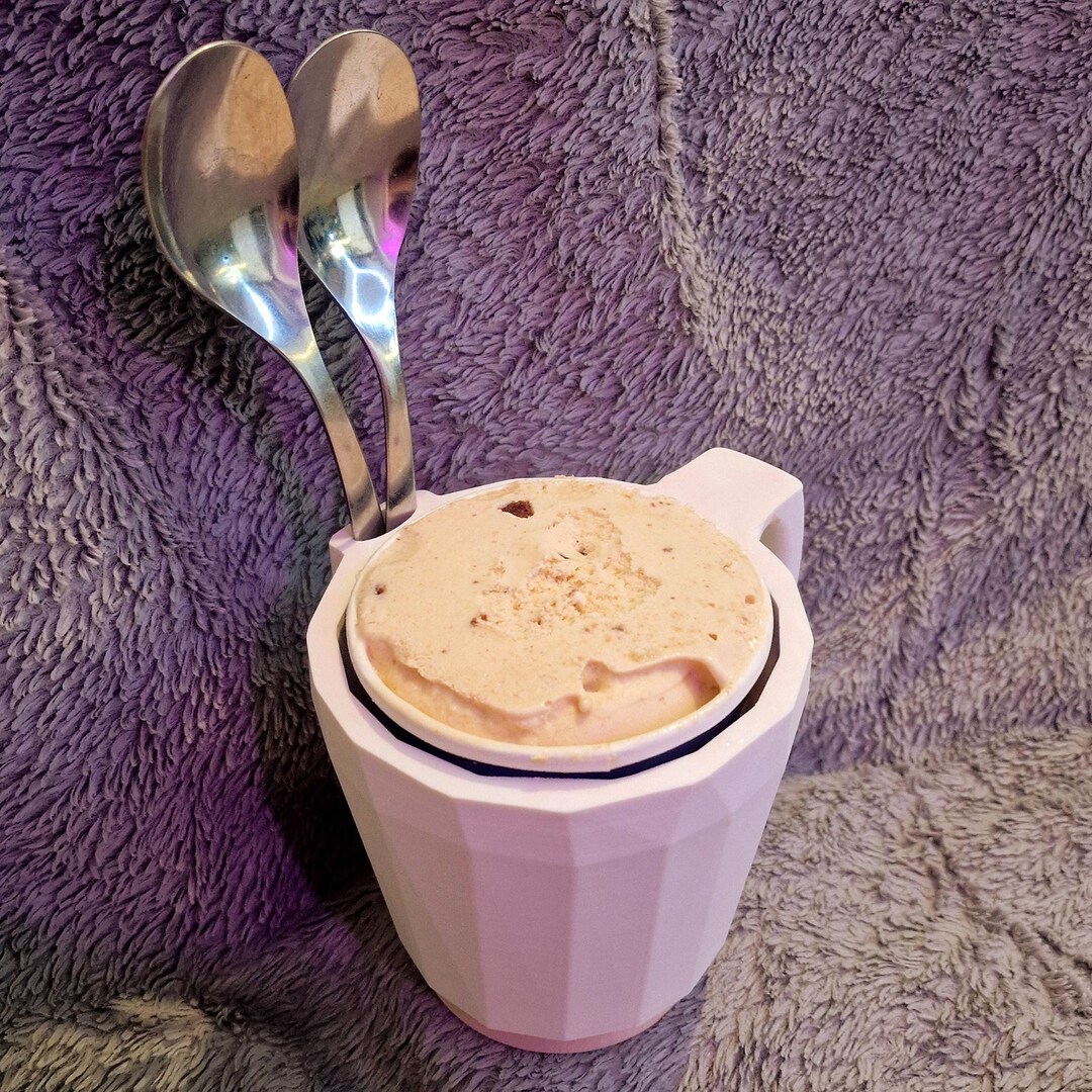 Kozy Koozie 3D Printed Ice Holder - Insulated Coozie for Ice Cream ...