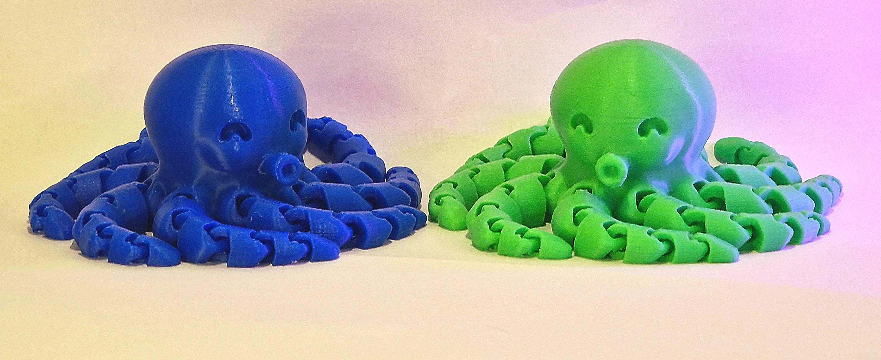 Adorable 3D Printed Octopus Desk Toy – Wiggly, Fun, and Stress ...