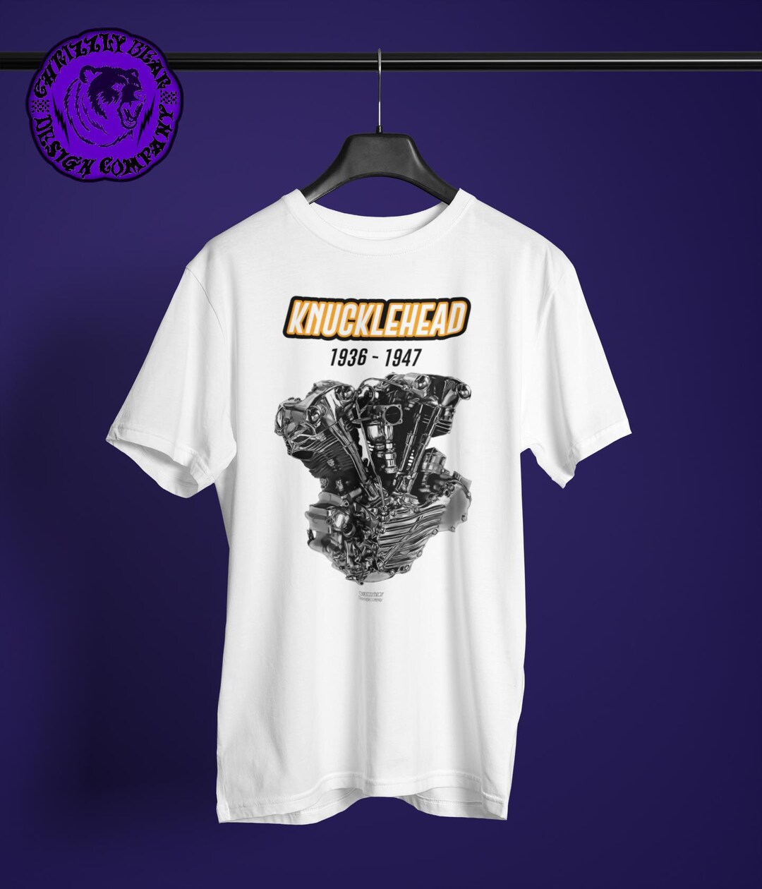 Harley Knucklehead Motor Unisex T-shirt in Different Colors; Shovelhead ...