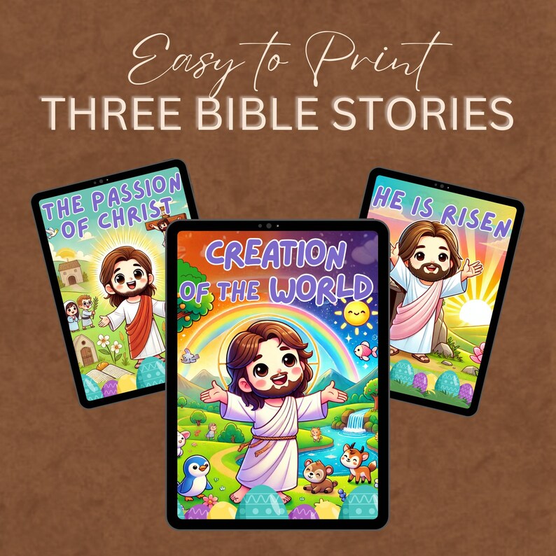 Easter Bible Story Coloring Book, Educational, Kids Easter Activity ...
