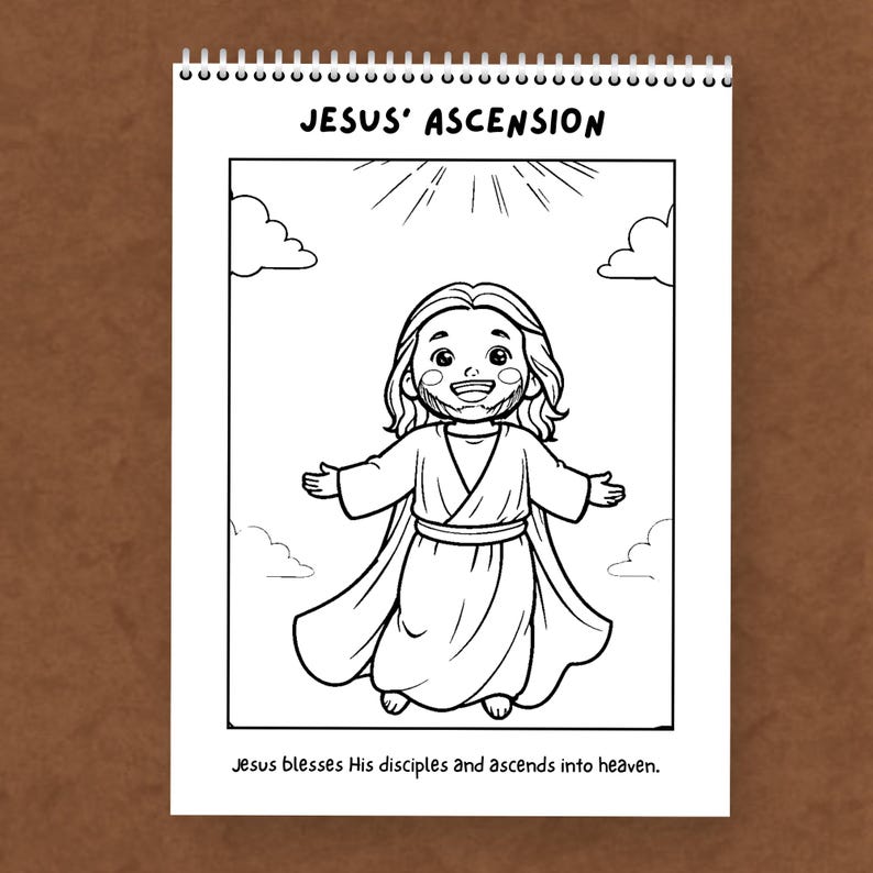 Easter Bible Story Coloring Book, Educational, Kids Easter Activity ...