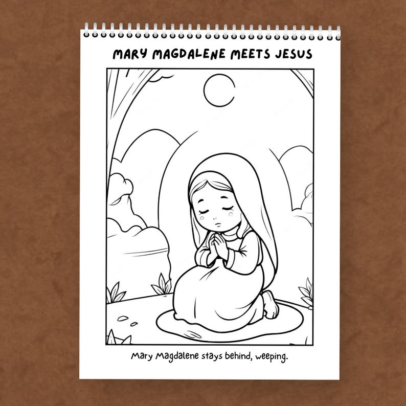 Easter Bible Story Coloring Book, Educational, Kids Easter Activity ...