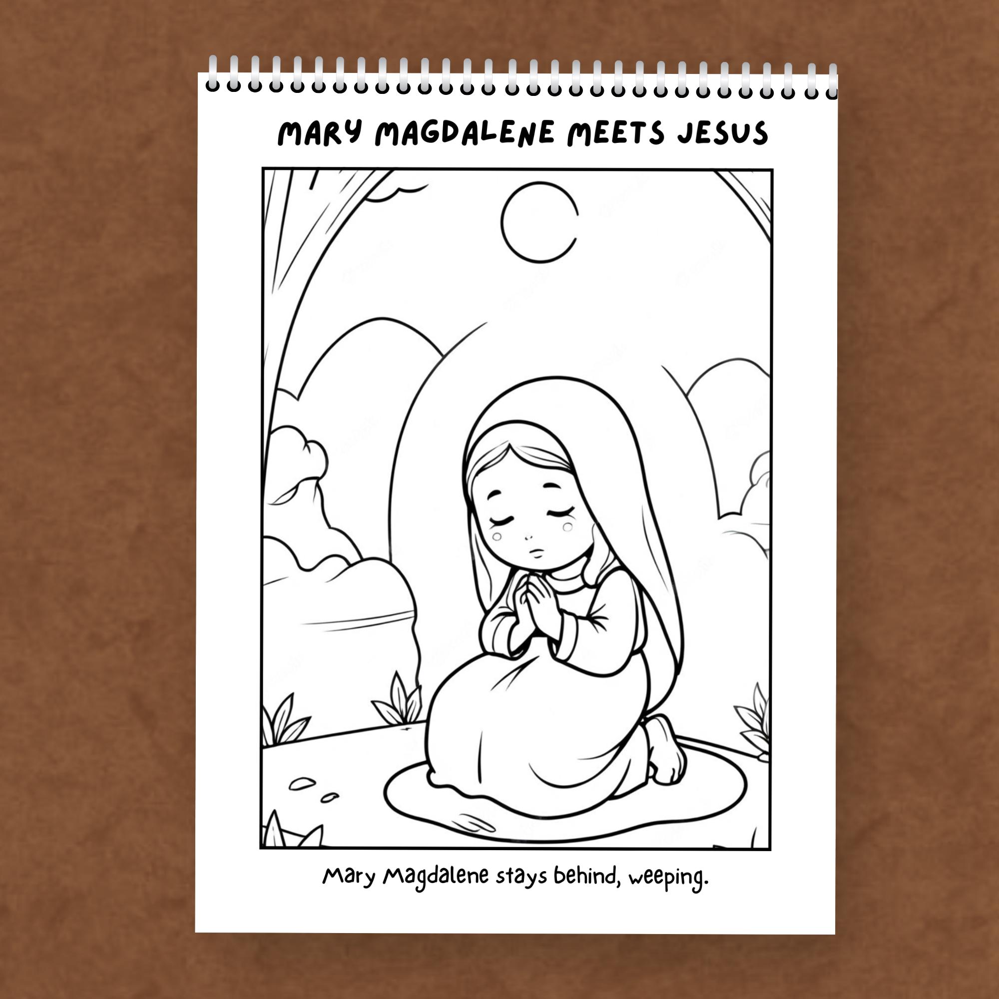 Easter Bible Story Coloring Book, Educational, Kids Easter Activity ...