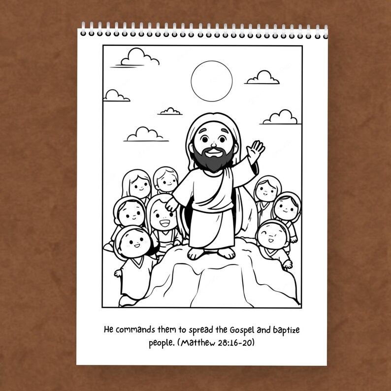 Easter Bible Story Coloring Book, Educational, Kids Easter Activity ...