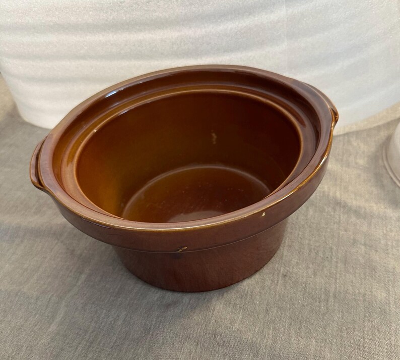 Vintage Retro Rival Orange Crock Pot Slow Cooker W Removable Stoneware ...