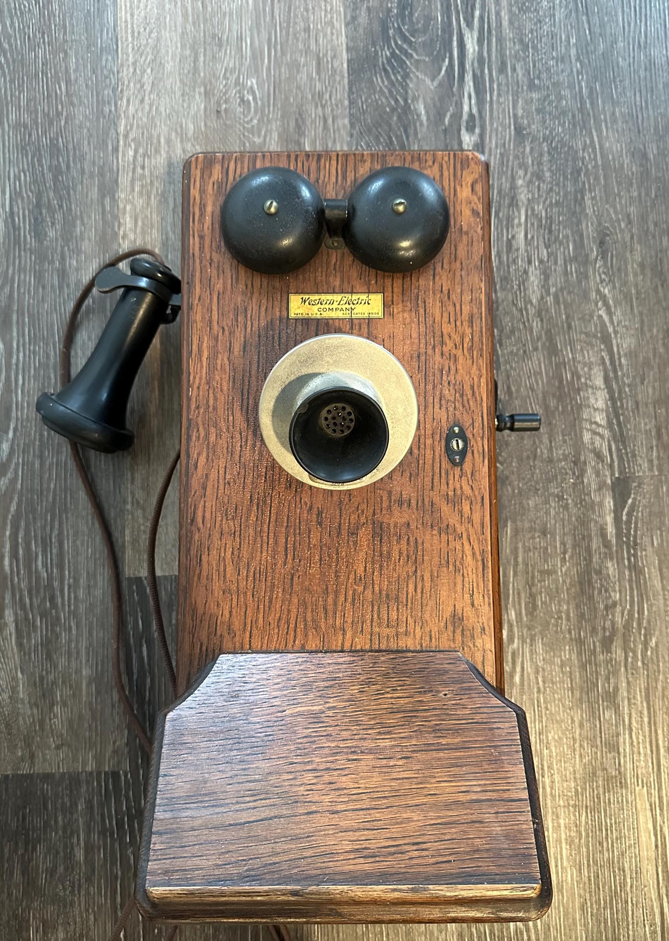 Antique Western Electric Wall-mounted Telephone - Etsy
