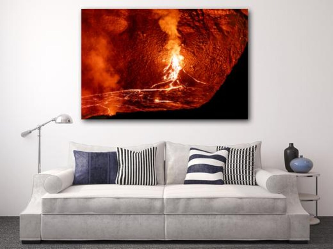 Lava Fountain - Kilauea Volcano, Hawaii Volcanoes National Park - Etsy