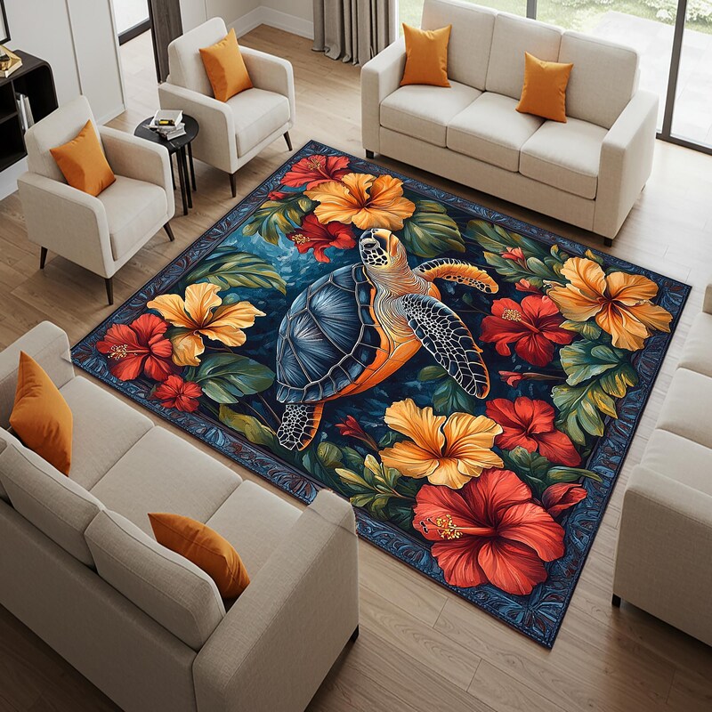 Turtle Runner Rug - Etsy