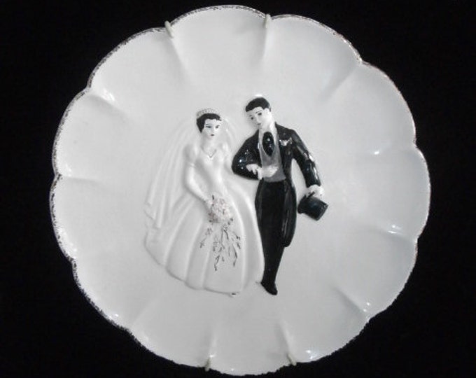 Wedding Plate 1970 Bride & Groom Holland Mold Decorative Plate - Etsy