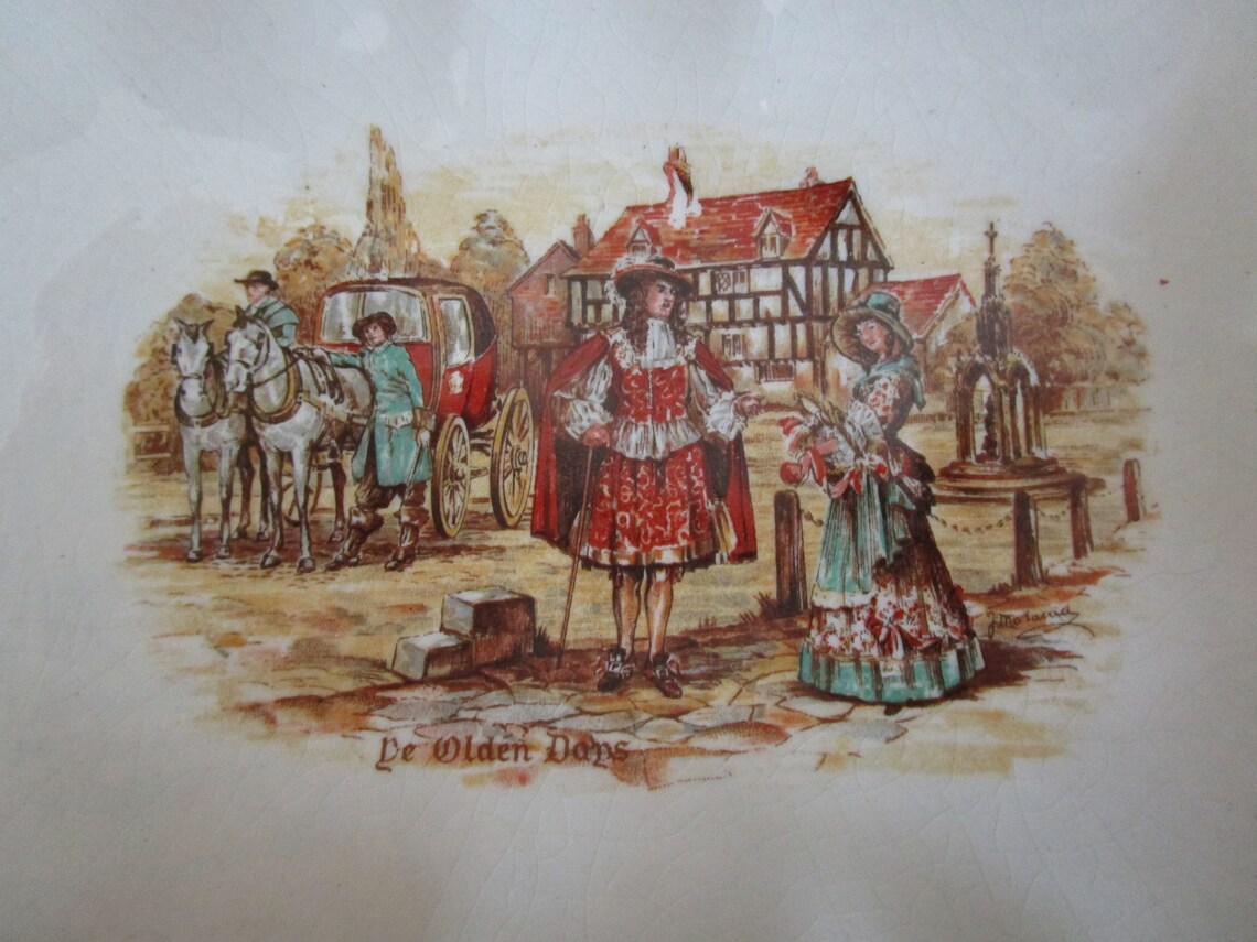 Ye Olden Days Beautiful Sandland Ware Lancaster Sandland LTD. Hanley ...