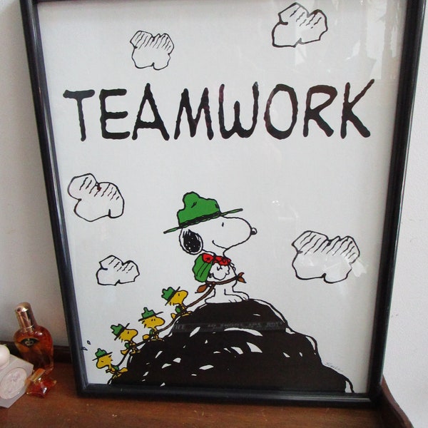 Snoopy Teamwork - Etsy