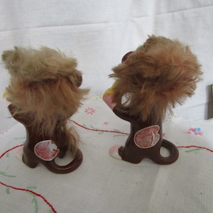Antique Brown Hairy Monkey Figurines California Creations Bradley ...
