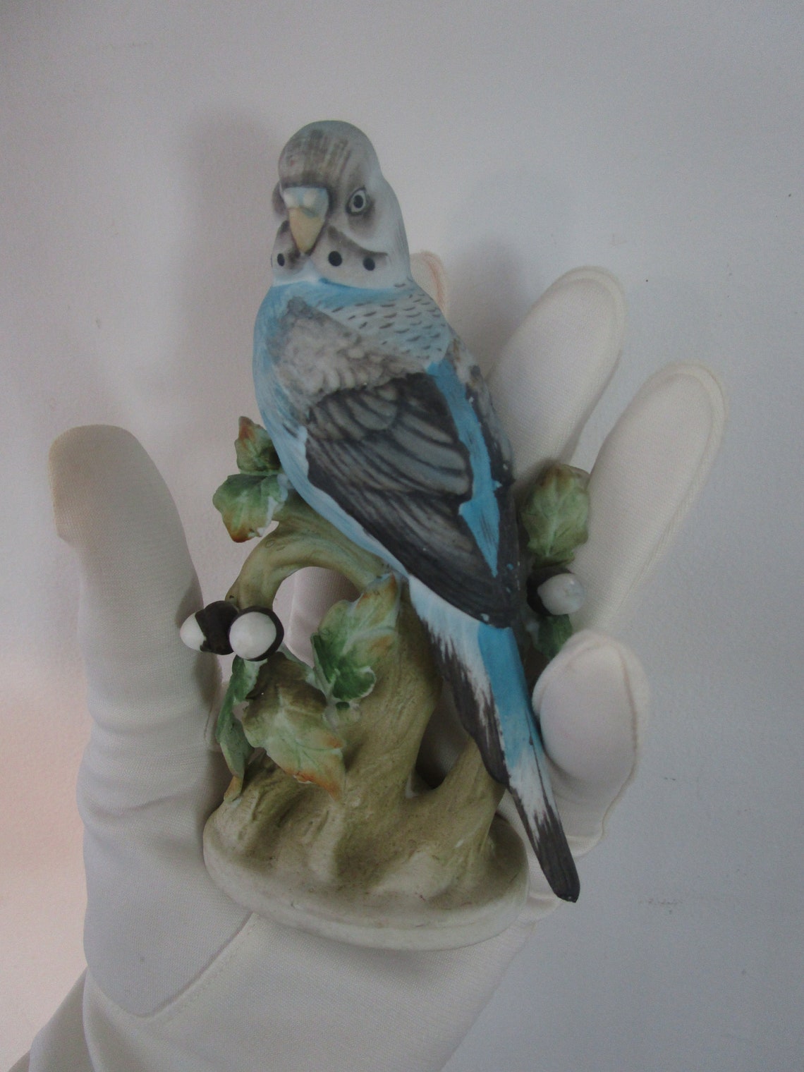Lefton Fine China Parakeet Figurine Hand Painted Collectible Figurine ...