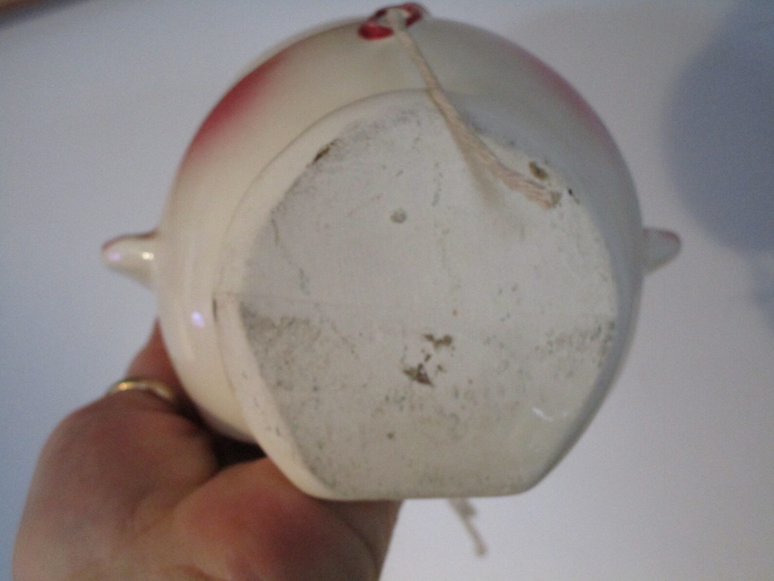 Face Winking Eye Man Vintage Ceramic String Holder Head Face | Etsy