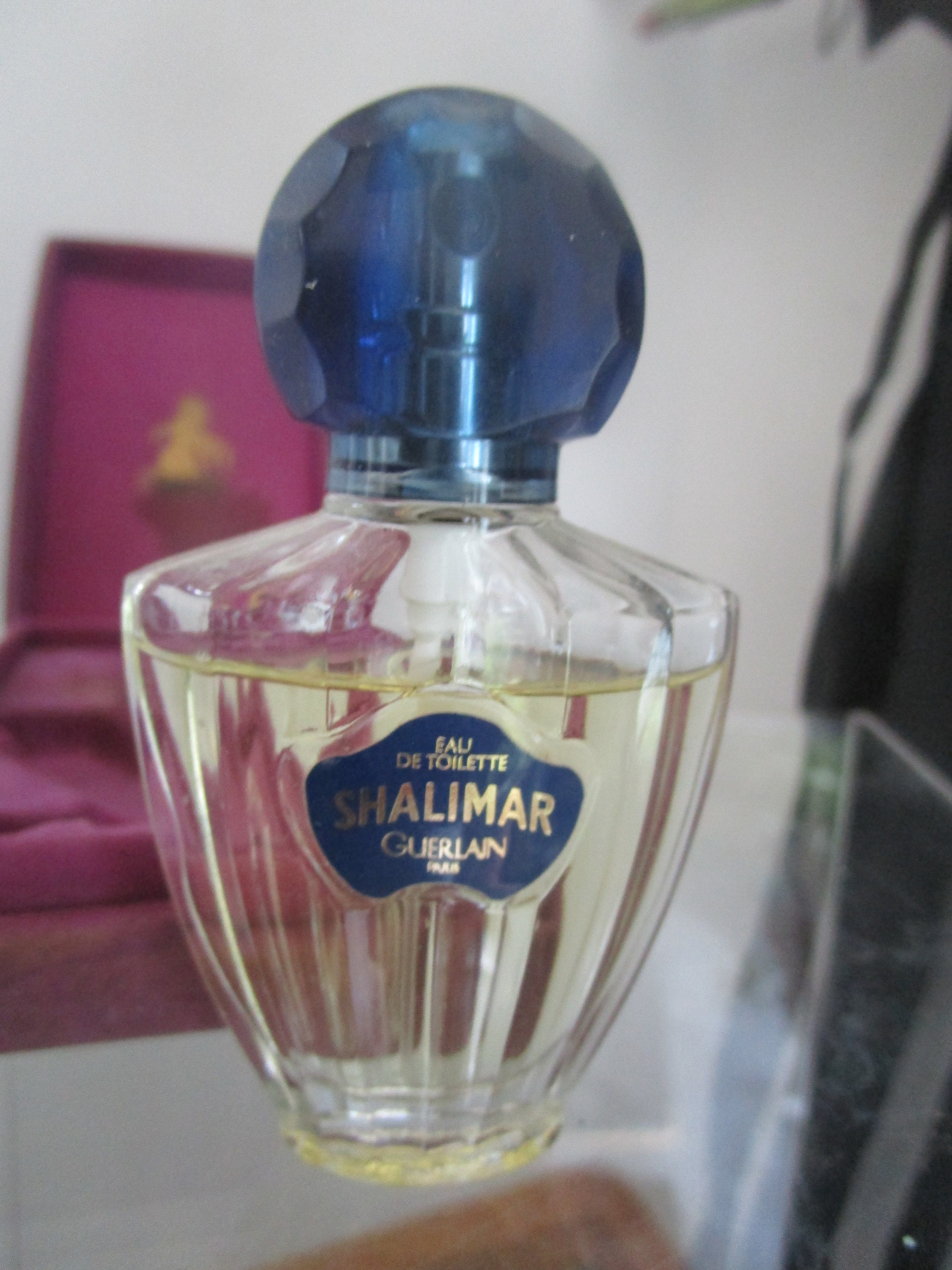 Shalimar Perfume Bottle In Original Purple Velvet Box | Etsy