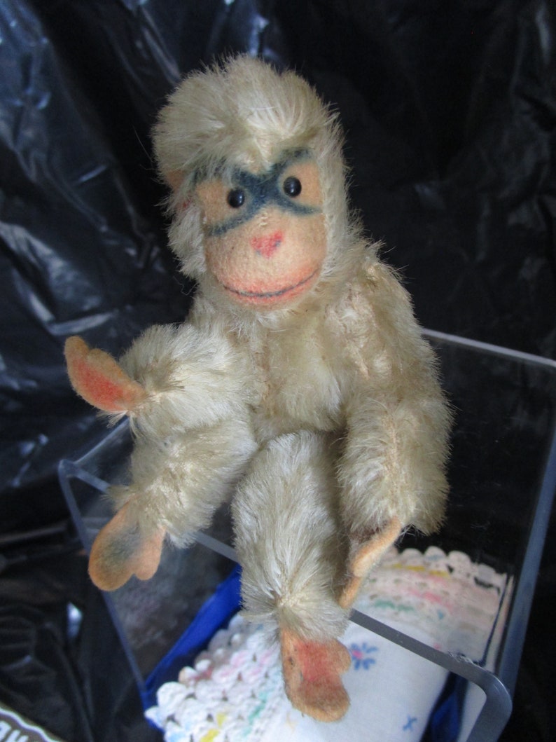 Steiff Jocko the Monkey Swivel Head Jointed Miniature Mohair Monkey ...