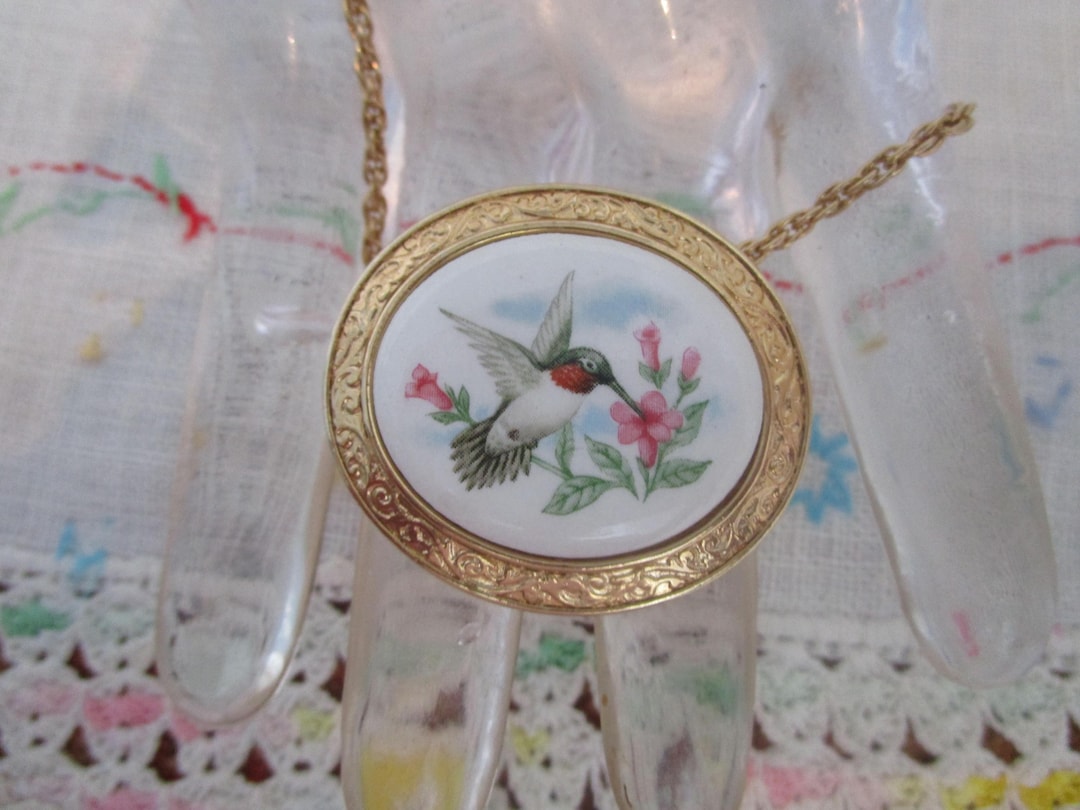 Vintage Avon Signed Summer Song "the Hummingbird" Pendant/brooch ...