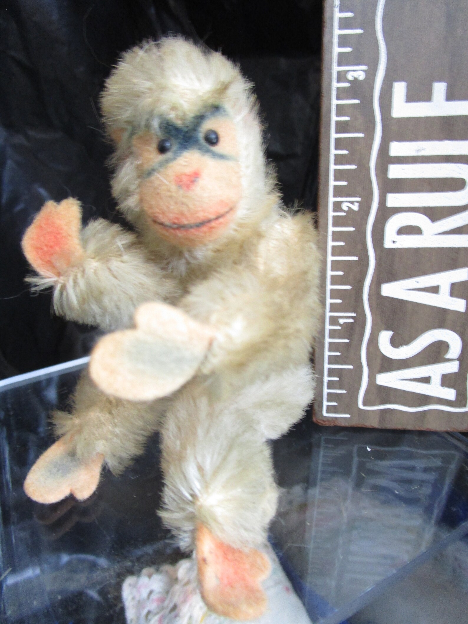 Steiff Jocko the Monkey Swivel Head Jointed Miniature Mohair Monkey ...