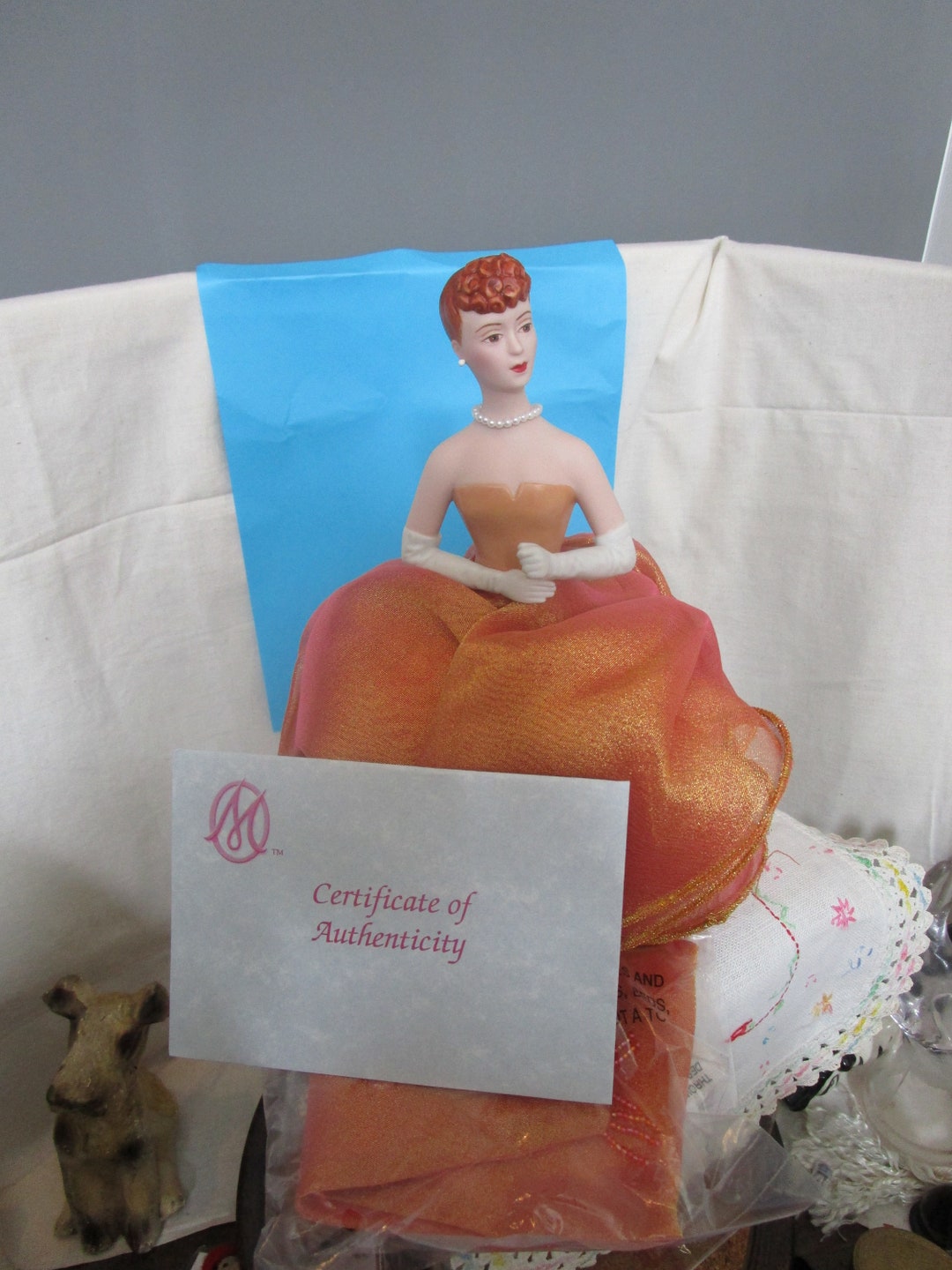 Marie Osmond “on Pins & Needles” Pin Cushion Porcelain Doll COA in ...