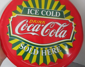 Round Coca Cola Sign - Etsy