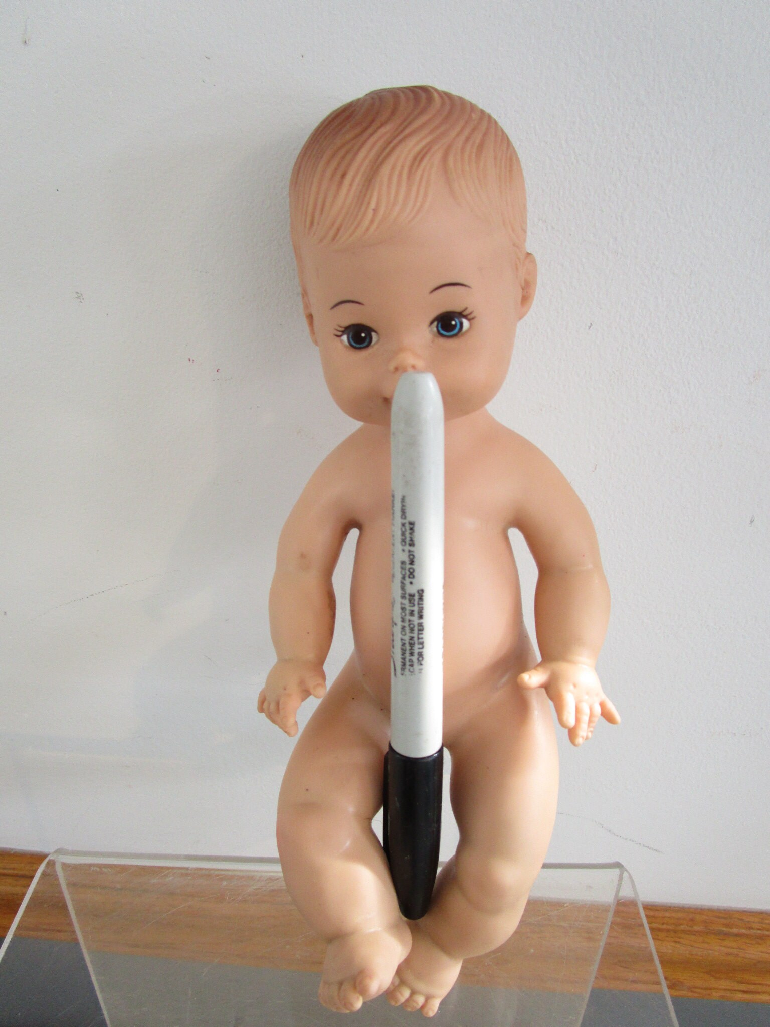 Playmates Drink & Wet Rubber Baby Doll Molded Hair Hong Kong - Etsy