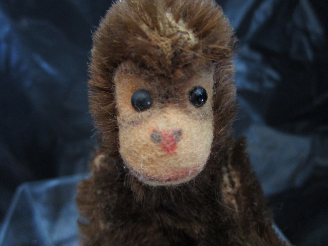 Steiff Jocko the Monkey Swivel Head Jointed Miniature Mohair Monkey ...