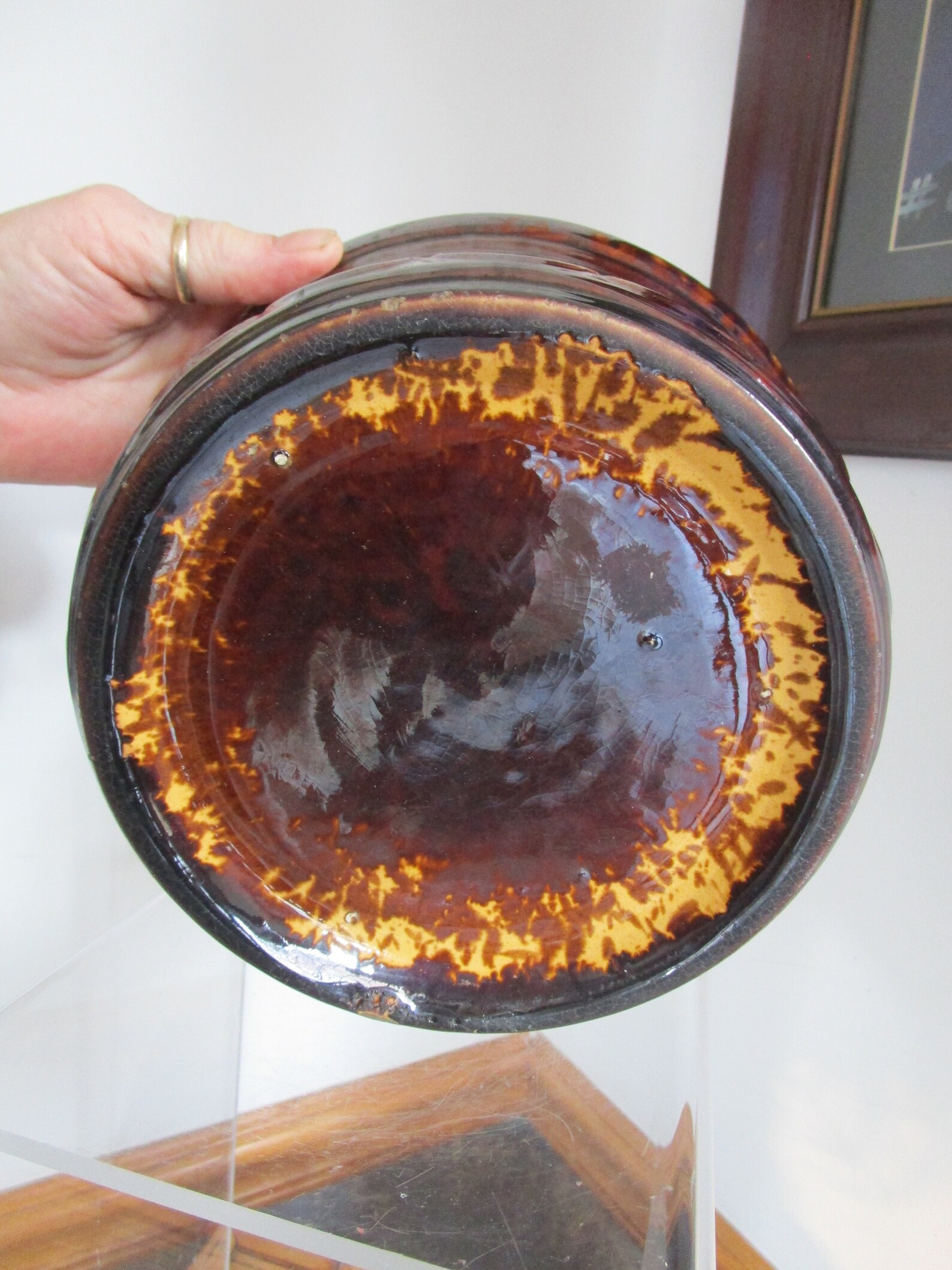 Antique Bennington Brown Glaze Ceramic Spittoon Cuspidor - Etsy