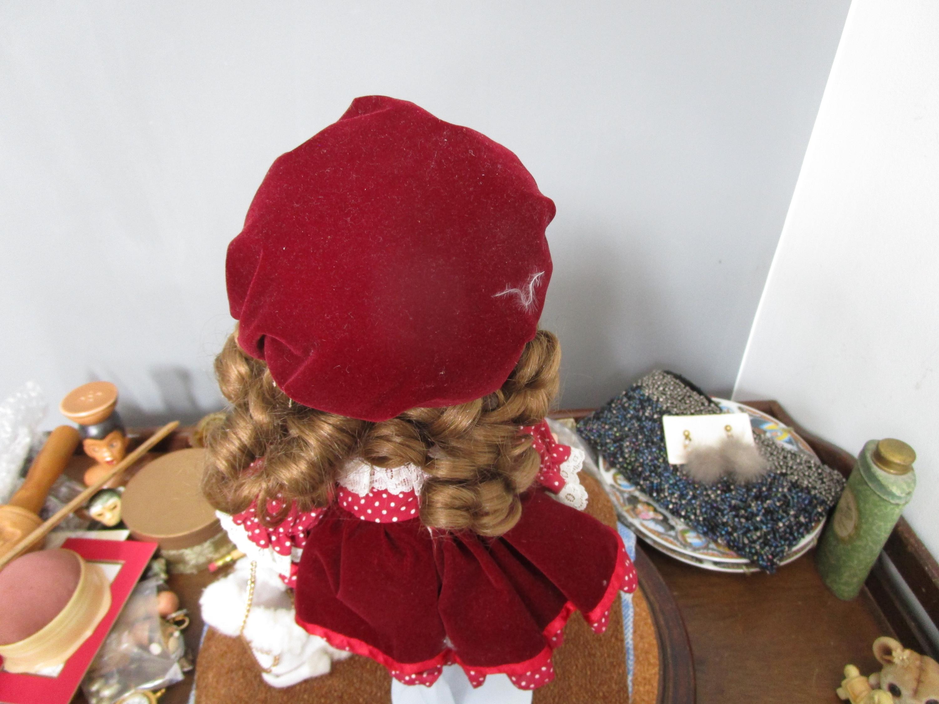 90s Anco Merchandise Co. Porcelain Doll With Her Puppy on Leash Sooo ...