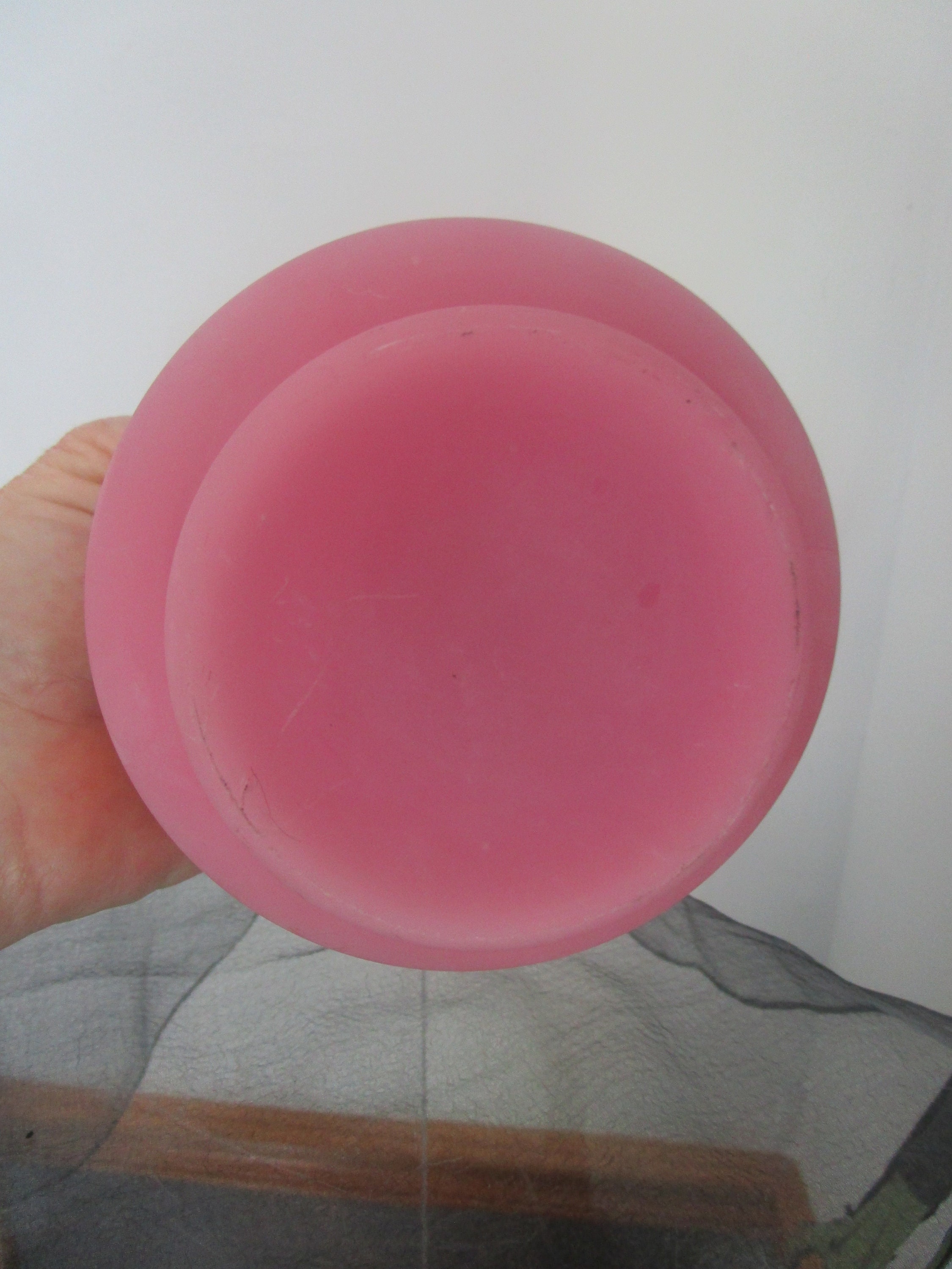 Rare Fenton Rosalene Pink Satin Ruffle Top Basket/bowl | Etsy