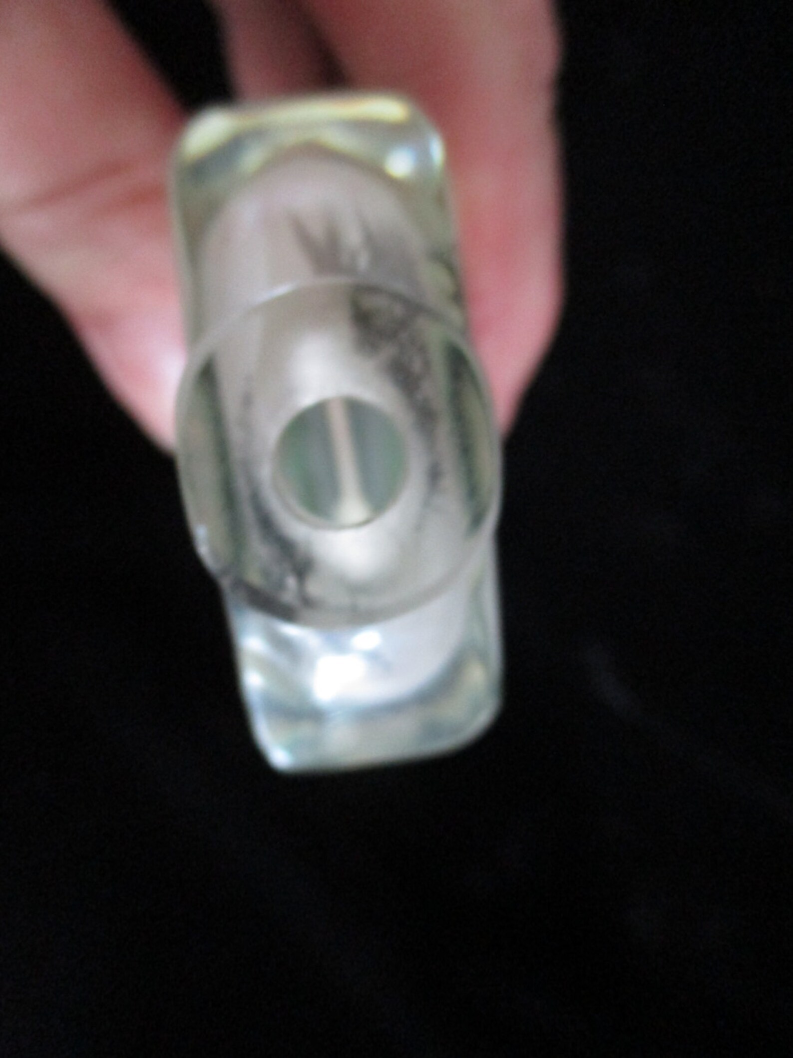 Antique Glass Reverse Painted Snuff Bottle & Spoon Chinese | Etsy