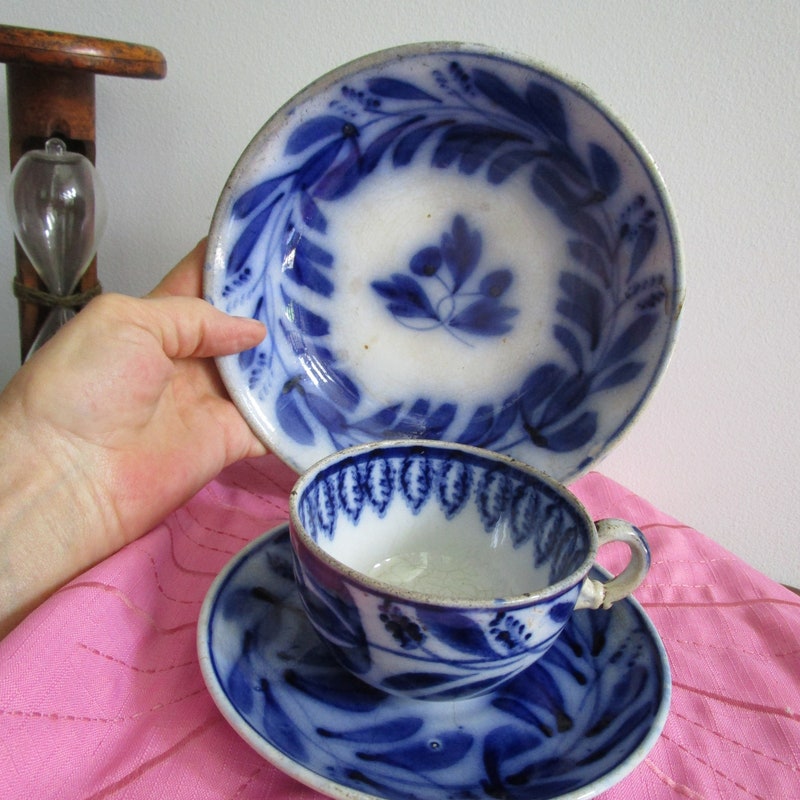 Flow Blue Tea Cup - Etsy