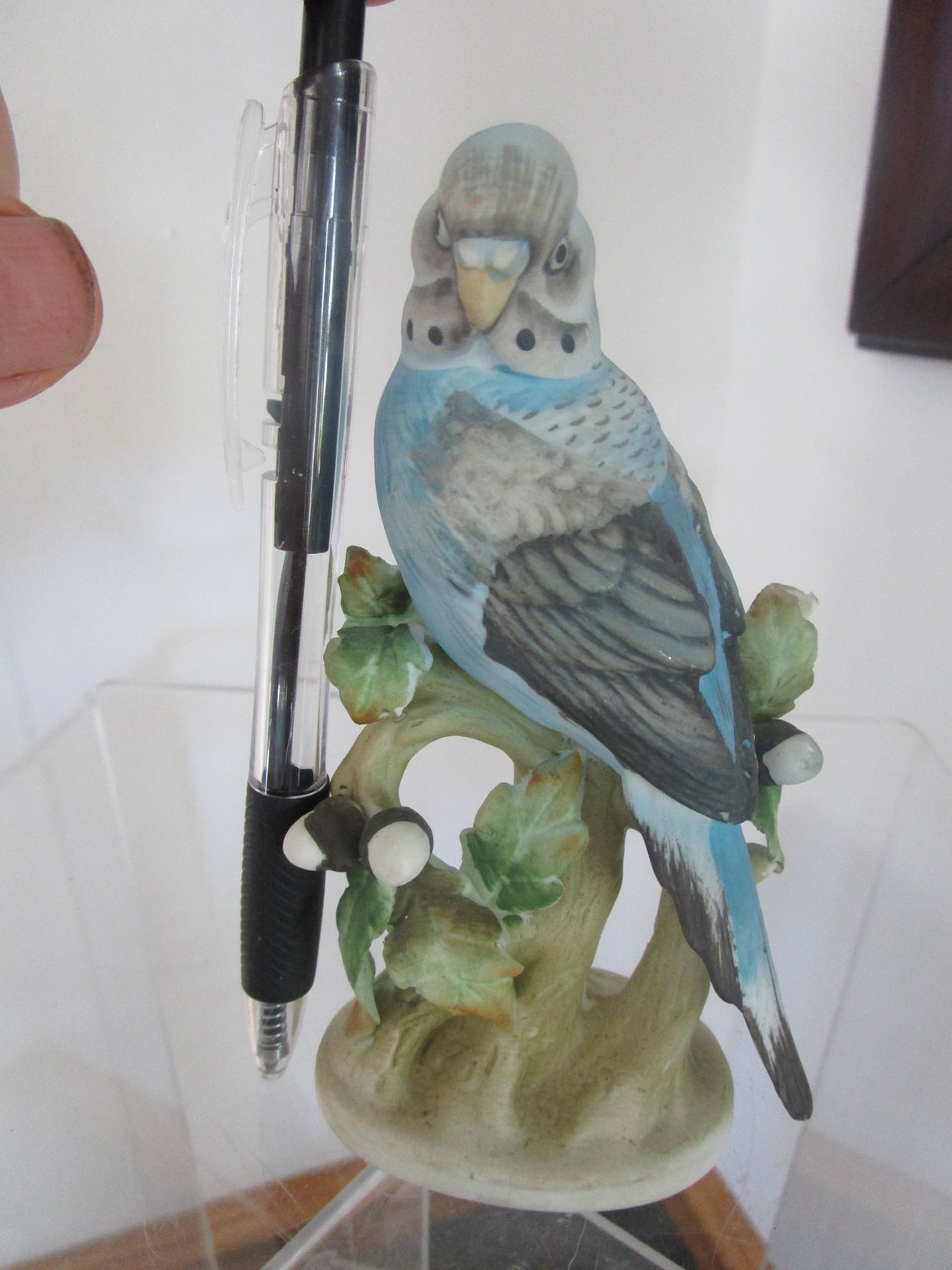 Lefton Fine China Parakeet Figurine Hand Painted Collectible Figurine ...