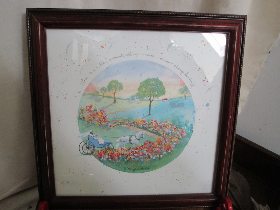 Vintage Signed D. Morgan 1992 Wedding Saying Print Framed and Matted - Etsy