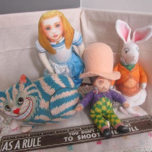 80's Alice in Wonderland Bean & Stuffed Plush From the Toy Works ...