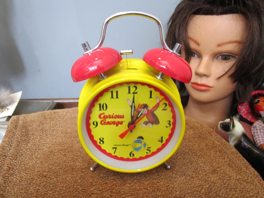 1998 Curious George Working Alarm Clock by Schylling - Etsy