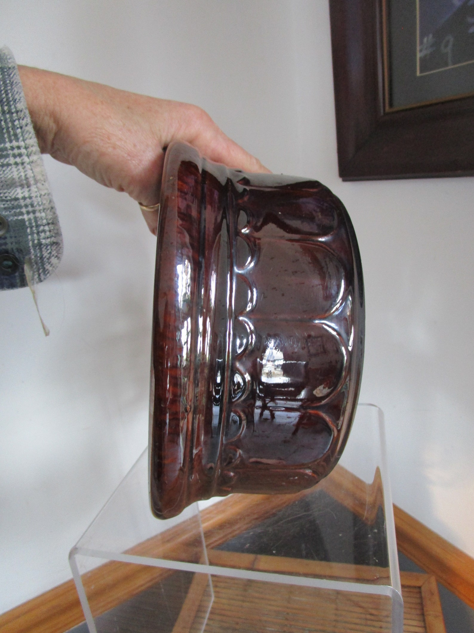 Antique Bennington Brown Glaze Ceramic Spittoon Cuspidor - Etsy