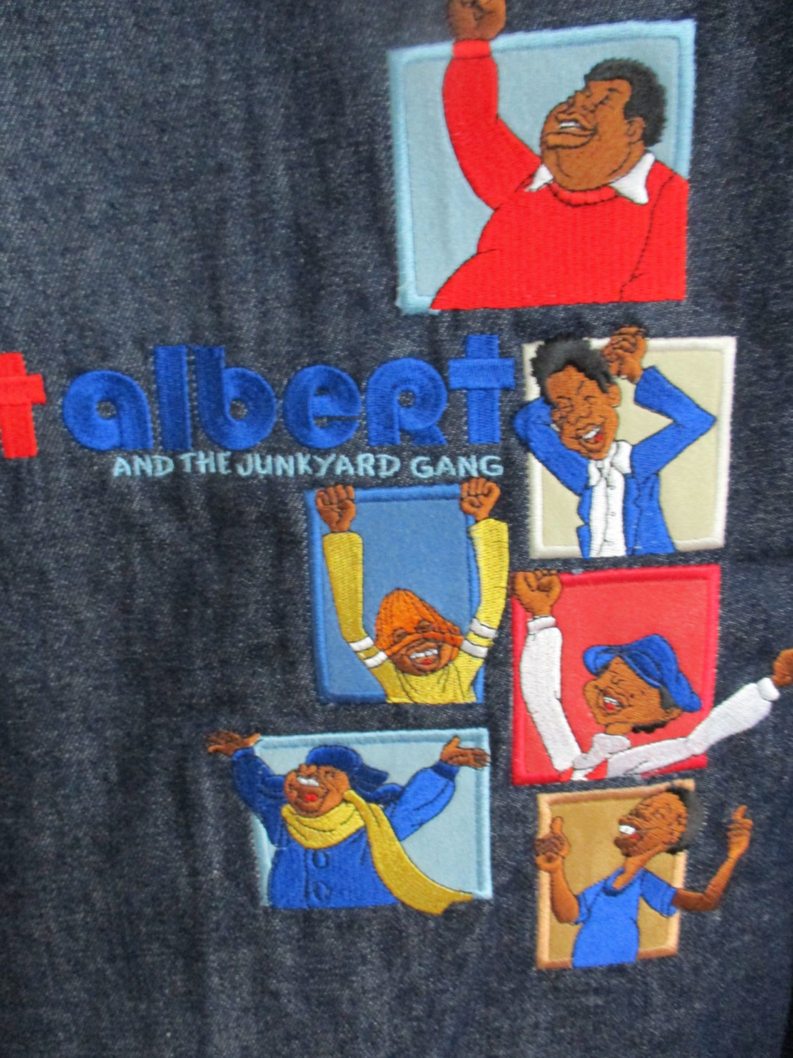 FUBU Platinum Fat Albert and the Junkyard Gang 2-piece Denim Jacket ...