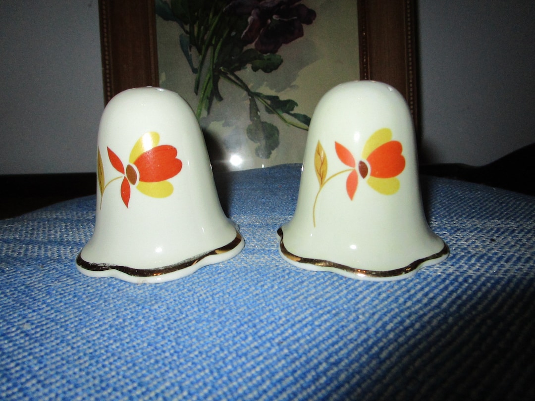 1950's Hall Autumn Leaf Mary Dunbar Jewel Salt & Pepper Shakers - Etsy